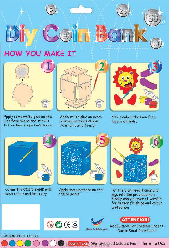 Do-it-Yourself Animal Coin Bank